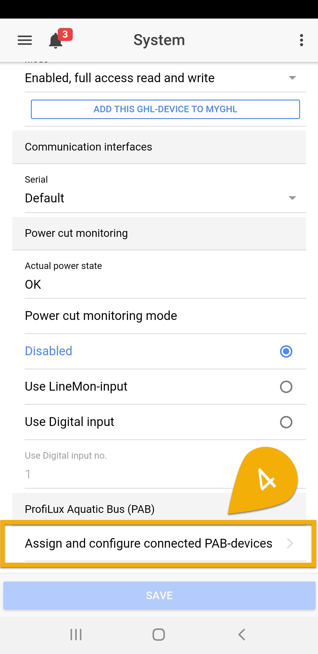 How to assign PAB-devices - GHL Advanced Technology